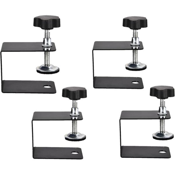 「強力固定と多用途対応のC型クランプ4個セット」最大45mmまで調整可能な長いスクリューを備え、木材、デスク、キャビネットなどさまざまな素材や厚さをしっかり固定。DIYや家具組み立て、オフィス作業にも適しており、強固なねじ止めナットが作業中...