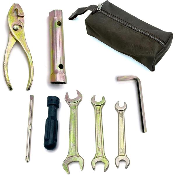 バリエーションコード : 2B9S1S54THコンパクトにまとまるため、バイク用として持ち運びに便利な携帯用の車載ツールです。サドルバッグやリアシート下などの限られたスペースに収まりやすく、ツーリング時のトラブル対応に役立ちます。ミラーや風...