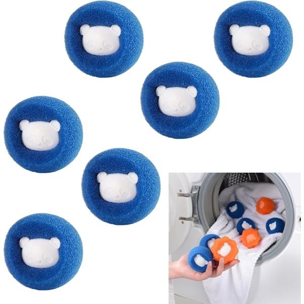 バリエーションコード : 2B9VJGKKCH「洗濯スポンジボール6個セット」高品質のPUスポンジ製で耐久性があり、再利用可能です。衣類と一緒に洗濯機に入れることで、衣類の毛や糸クズなどを効果的に取り除くことができます。時間を節約し、髪の毛...