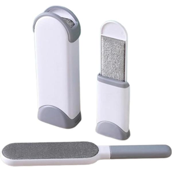 「エコで丈夫。繰り返し使える洋服ブラシ」 環境に優しいABS材質を採用し、耐久性抜群で長持ちします。粘着テープや電気は不要で、使い捨てゴミが出ないため経済的。毎日の掃除で気軽に使え、衣類や家具を清潔に保つことができます。「両面ブラシ＆セルフ...