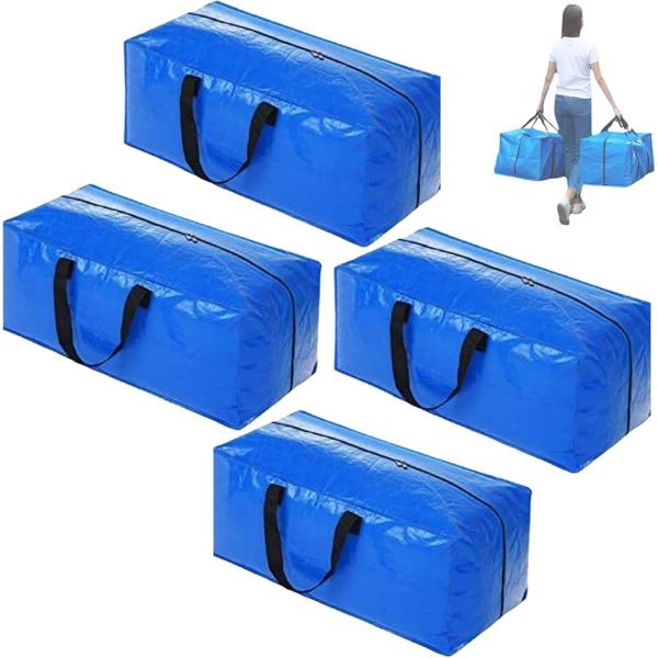 バリエーションコード : 2B9VQYHCF3「大容量で多用途な収納力」約88Lの大容量収納バッグは、衣類やおもちゃ、寝具などを簡単に収納でき、引越しや整理に最適です。4パックセットで幅広い収納ニーズに対応。「耐久性の高い素材と構造」ポリプ...