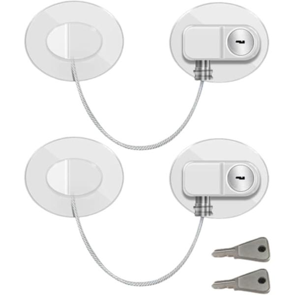 鍵付き冷蔵庫ロックで家庭の安全対策 鍵付き設計のドアロックで、冷蔵庫やキャビネットの開閉をしっかり制限。お子様のいたずら防止やペットの誤開閉防止に役立つチャイルドロックです。家庭の安全対策としておすすめです。穴あけ不要・貼るだけ簡単設置 強...