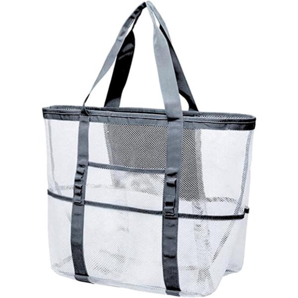 バリエーションコード : 2B964LR32P「 大容量 」大型で折り畳み可能なショルダーバッグ。水着や着替え、ビーチサンダルなどの大きなアイテムからスマホなどの小物まで全部一つに収納できる、便利な収納バッグです。「 メッシュ素材 」プール...