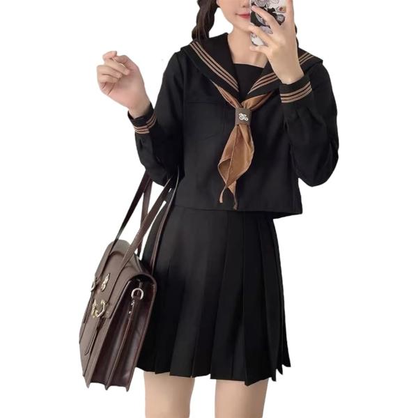 バリエーションコード : 2B9VUV5WOF「セット内容 」長袖トップス（チャック式）・ミニスカート（ウエスト調整可能）・スカーフ・スカーフ通し「サイズ（参考）」 S：着丈46　バスト88　ウエスト60-64 肩幅36 袖丈20/55 ミ...