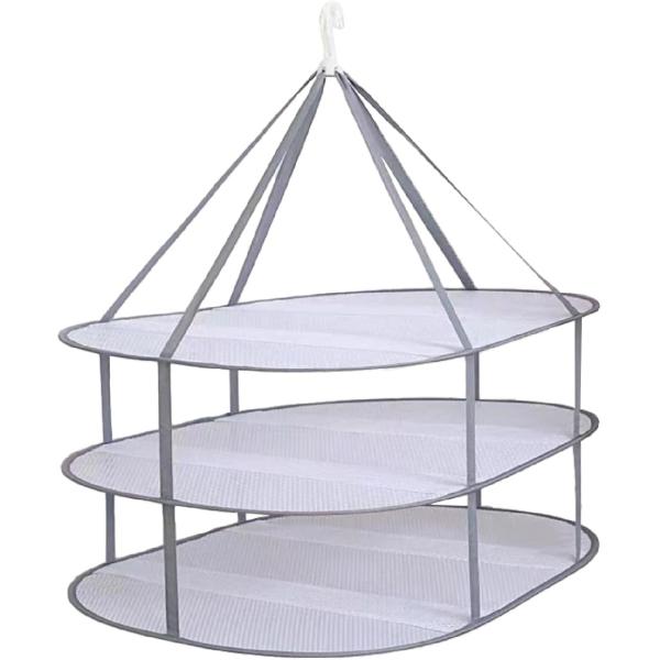 バリエーションコード : 2B9WDTG6Y0「型崩れを防ぐ＆伸びを防ぐ」平らに置いて干すことで、大切な衣類を守ってくれます。ハンガーによる型崩れや伸び・衣類変形・ハンガー跡・洗濯バサミの跡などのお悩みはこれで解決。型崩れしやすいニット素材...