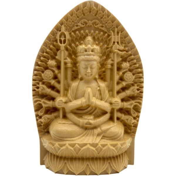 バリエーションコード : 2B9WHTW85Gコンパクトサイズで置き場所を選ばずに飾れるミニ仏像です。不動明王・阿弥陀如来・千手観音からお好きなデザインをお選びいただけます。手の平に収まるサイズ感ながら繊細な彫刻が施されており、コンパクトサ...