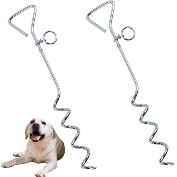 バリエーションコード : 2BU613FDXV「ペット愛好家には必須のアイテム 」スクリュー型ペグの埋め込み式 係留ステッキ2点セットです。地面にドッグポールをしっかりと固定するだけで、小型・中型犬でも安心してお使いいただけます。「設置がと...