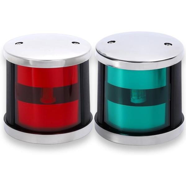 船やボート用 LED 航海灯 左右セットです。バッテリーの負担を軽減するために消費電力を抑えた船に優しいLED航海灯です。本体は高品質ABS樹脂・ベースを使用し、防錆鋼かつ軽量仕様モデル。「付属品」 本体（左右セット） ＊取扱説明書は付属し...