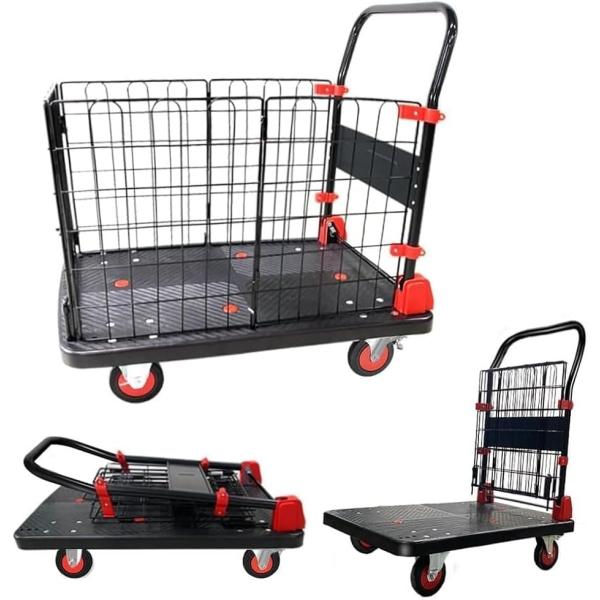 バリエーションコード : 2B9XC4P16S「商品仕様」カゴ台車サイズ：200ｋｇ-72 x 48 x 89cm、400ｋｇ-90 x 60 x 100 cm、積載量：200 k/400kg、ブレーキ付きで新登場。 軽量で移動が楽なカゴ付...