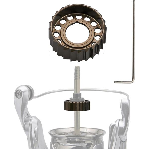 バリエーションコード : 2B9XHO90C4「特徴」もっと澄んだドラグ音に変化。ジュラルミン合金素材で高強度、軽量、耐久。表面Hard Anodizing処理でさらに強度高い、耐久。「仕様」「重さ」0.96g（ベアリングなし）。「素材」ジ...