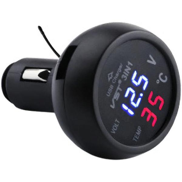 バリエーションコード : 2B9XT8NYDJこの3in1カーチャージャーは、車内での電圧計測、温度表示、USB充電を一台で実現します。電圧は0-30Vまで測定可能で、車両の12V/24Vバッテリーに対応しており、車、SUV、トラック、バス...