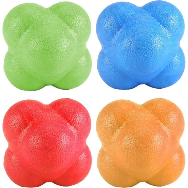 バリエーションコード : 2B4WQ9CQOHリアクションボールは六角形のゴム製のボールで、バウンドが予測できない変則的な動きをします。動体視力や反射神経を向上するのに最適なアメリカで人気のトレーニンググッズです。室内、屋外を問わず楽しめま...