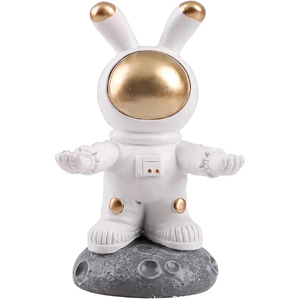 バリエーションコード : 2B9XY6PUYPうさぎの眼鏡置き：ウサギの宇宙飛行士をモチーフにしたユニークなデザインが魅力です。おしゃれでかわいらしいインテリアアクセサリーとして、どんな部屋にもぴったりフィットします。宇宙好きや動物好きにピ...