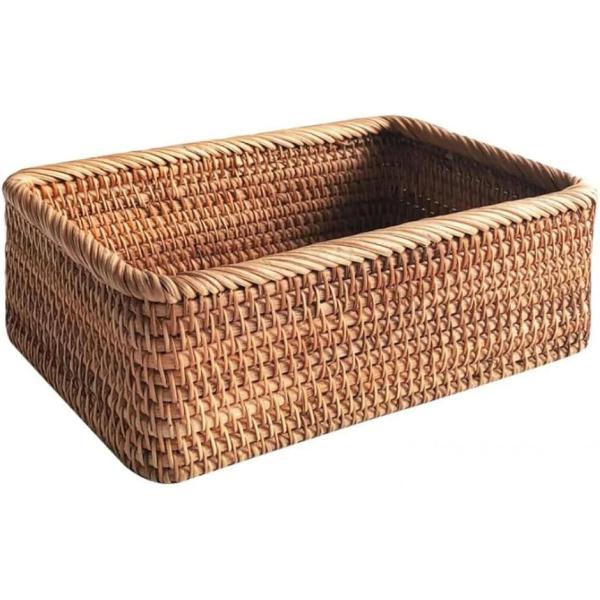 バリエーションコード : 2BUI35PNDJ「手織りの工芸品」秋籐を使った手織り工芸品です。軽量で耐久性があり、長年の使用でも艶が増します。「お洒落なデザイン」パンやお菓子、調味料を入れるだけで、食卓にナチュラルな雰囲気を演出します。「イ...