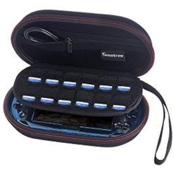 ・［パーフェクトシェープ］：Smatree P100Lお客様の意見を頂いて、P100のサイズを拡大してPS　Vita(1000)本体+保護ケース、PSVITA(2000)本体+保護ケースにぴったりします。底部のベルトは簡単にコンソールを取り...