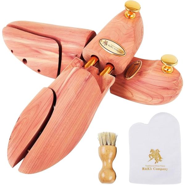 バリエーションコード : 2BF6CGJ89A豊かな芳香と美しいマーブル模様が特徴のシューキーパー。木製の特徴である防臭・軽量・手触りの良さもポイントです。長さと幅はバネによるツインチューブ伸縮式を採用。靴全体に均等なテンションを掛けるのに...