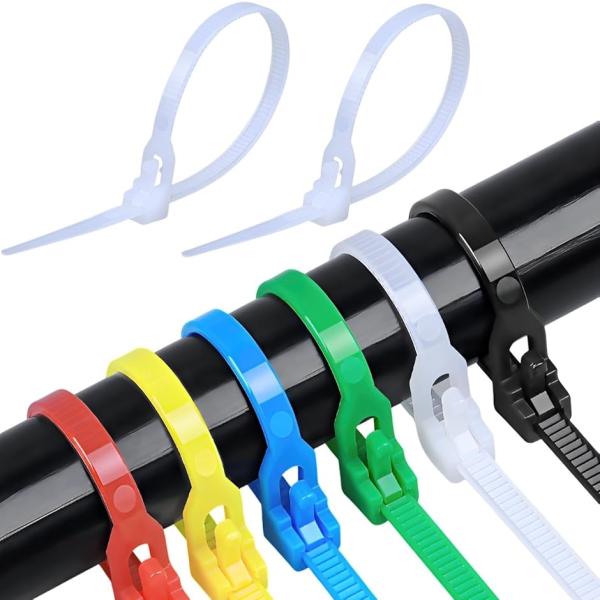 バリエーションコード : 2BJ0JK9KOK「繰り返し使用可能.」何度でも使える仕様なので再利用OKな便利な結束バンドです。カムを押せばロックが簡単に外せて、タイを緩めることができます。間違えて締めすぎてしまった場合でも安心です。「優れた...