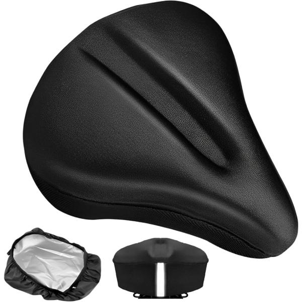 「優れたクッション」スポンジに加えてシリコンを組み合わせることで、抜群のクッション性を実現。柔らかく、衝撃を効果的に吸収してくれるので、お尻への負担を軽減し、快適な乗り心地を提供してくれます。「ズレにくい」２種類の固定用ヒモがついており、サ...