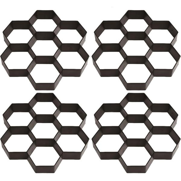 バリエーションコード : 2BJ0V2N5NF・玄関や歩道、庭の敷石などかんたん施工。DIY用のコンクリート用型枠、ガーデニングモールド、4個セットです。扱いやすいサイズ感、初心者も挑戦しやすい型枠です。・おしゃれなデザインの型枠です。セメ...