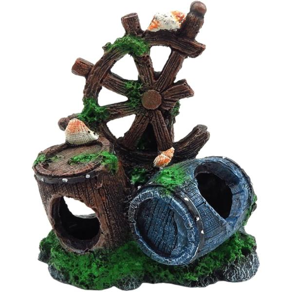 バリエーションコード : 2BJ12RHRTC??「海の探検を水槽で」アンティークと現代が融合した「イカリと樽」オブジェ。水槽に歴史と現代の調和をもたらし、毎日のアクアリウムを特別なものに変えます。見ているだけで心が癒されるような設計で、あ...