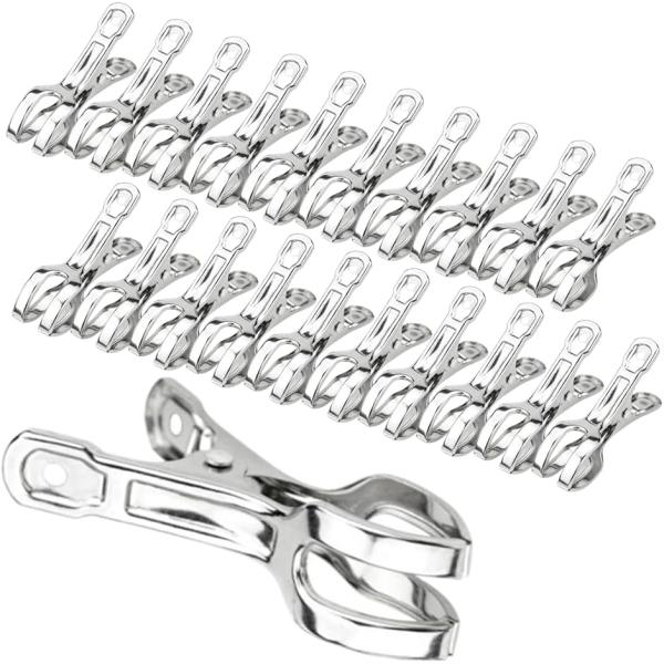 バリエーションコード : 2BJ1DWGD1N?「風に強い耐久クリップ」高品質ステンレス製の洗濯ばさみ24個セット。特殊設計の強力なバネで、突風にも揺るがない安定感。物干し竿にしっかりと固定し、洗濯物や布団をホールドします。耐久性にも優れ、...