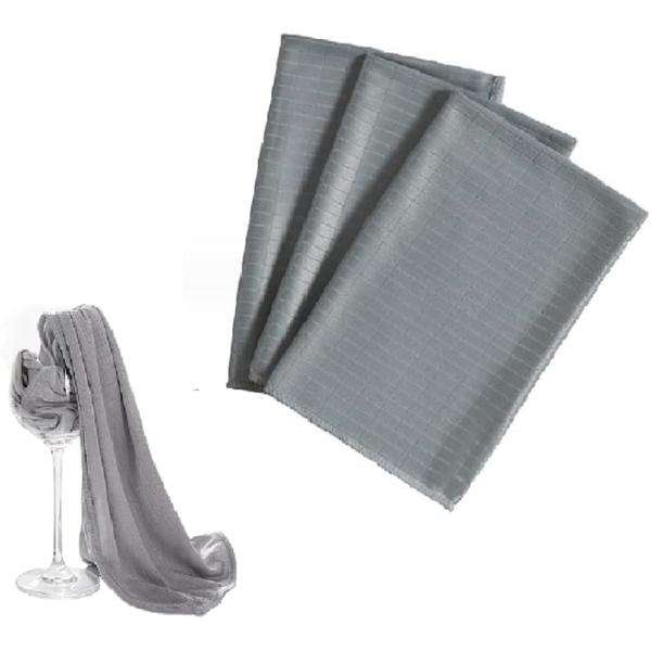 グラス類のお手入れに最適。水滴の跡や、曇り、拭き跡を残さず綺麗に拭き上げます。吸水性に優れたマイクロファイバー素材。毛羽なしなので、細かい繊維がつくこともなくすっきりクリアな仕上がりに。包み込むように拭けるたっぷりサイズ（約45x58cm）...