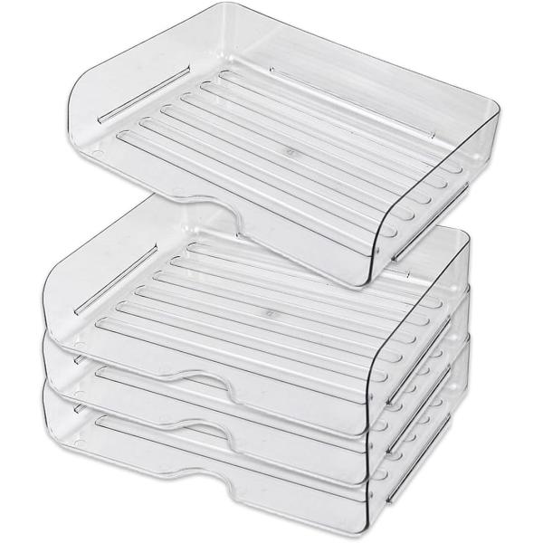 バリエーションコード : 2BJ1S9HNKK「積み重ねOK。便利なA4サイズ」A4サイズの書類や資料、プリント、クリアファイル等の収納に最適なヨコ置き型レターケースです。スタッキング（積み重ね）が可能なため、収納物の仕分けにも便利。スペー...