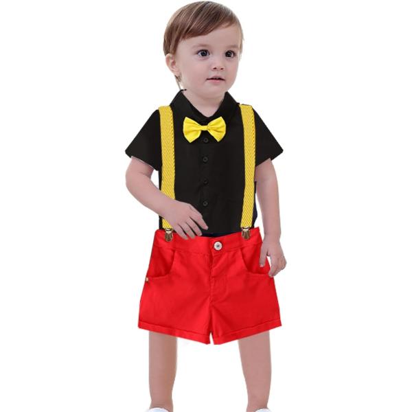 バリエーションコード : 2BJ25FDKCDキッズセットアップは、シャツ、ズボン、蝶ネクタイ、サスペンダーの4点セット。お子様用のコスプレ、発表会などのコスチュームをお探しの方に。90、110cmの2サイズ展開。キャラクターセットアップは...