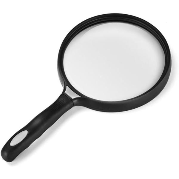 「特大サイズのビッグルーペ」レンズサイズが13cmの特大サイズの拡大鏡です。レンズが大きいため、幅広い面を拡大することができます。「意外と軽く握りやすいハンドル」大きさの割に意外と重さを感じにくい重量感で、重さ220gです。滑りにくく持ちや...