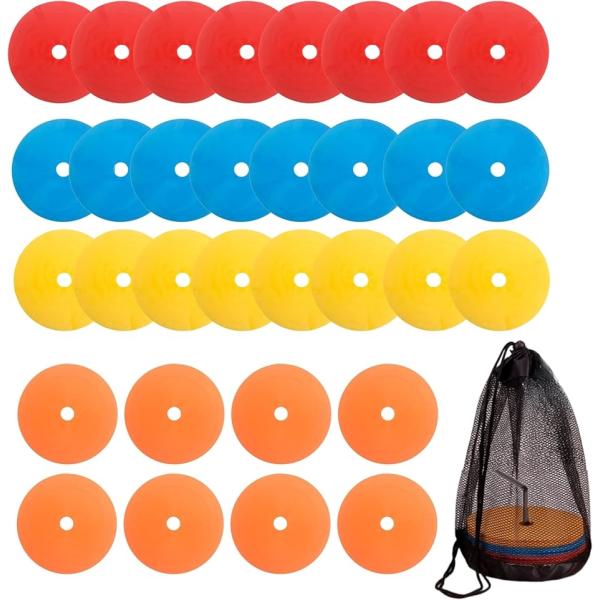 バリエーションコード : 2BUUXG92OF「地面に密着」従来のマーカーコーンと比べ、East Leafのフラットマーカーは地面にしっかりと密着し、ズレにくく、風で飛ばされにくい設計です。トレーニング中の中断を抑えます。(x風の強さや地面...