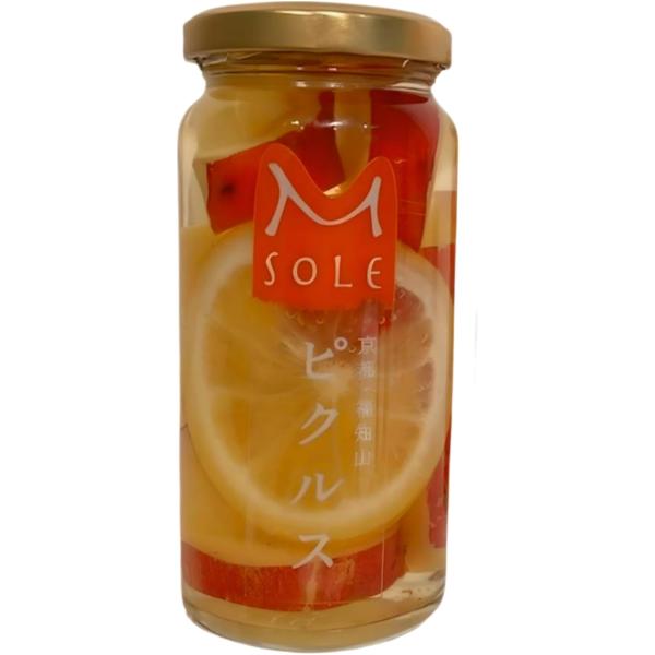 バリエーションコード : 2BJ3QW8N4D「京都・福知山 ピクルス」 “もったいない”から生まれた京都・福知山 ピクルス。京都・福知山産の規格外野菜を使用し、一つ一つ手作業で丁寧に作り上げた国産ピクルスです。「自然のうまみ」M SOLE...