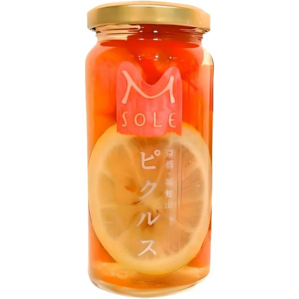 バリエーションコード : 2BJ3QW8N4D「京都・福知山 ピクルス」 “もったいない”から生まれた京都・福知山 ピクルス。京都・福知山産の規格外野菜を使用し、一つ一つ手作業で丁寧に作り上げた国産ピクルスです。「自然のうまみ」M SOLE...