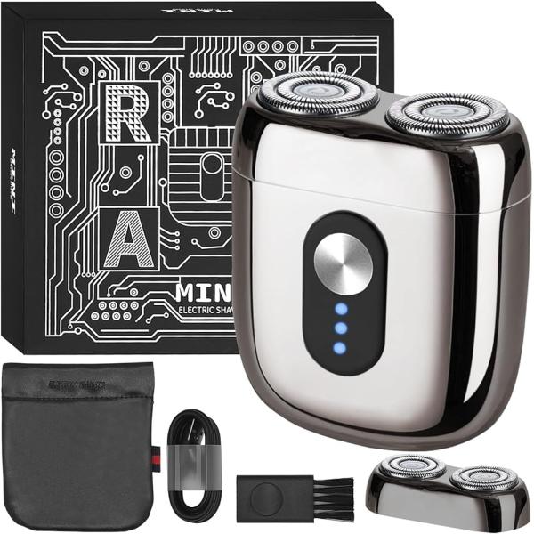 バリエーションコード : 2BJX5KFOL5「ミニサイズ、持ち運び可能」BAOANNY小型シェーバーは、ワイヤレスイヤホンとほぼ同じサイズです。軽量、コンパクト、小さくて持ち運びが便利です。電動髭剃りには持ち運びや収納が簡単なレザー製の収...