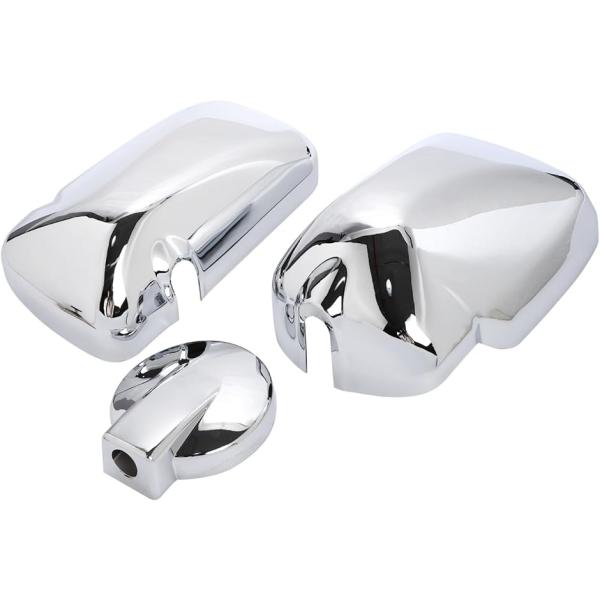 ・日野/HINO デュトロ エアループ トヨタ ダイナに適合するメッキ ミラーカバーセットになります。・本商品は運転席側、助手席側のサイドミラー、及びアンダーミラー用の3点セット品となります。・ミラーに被せるだけの簡単装着、手間が掛からず愛...