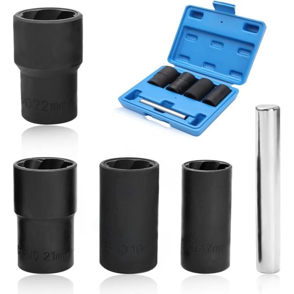 「用途」破損し、錆たボルトやナット等サイズが合えば様々なボルトに対応可能です。自動車修理、家具の組み立て、機械の点検や修理などのため一般産業にもよく使用されます。「特長」特別なめねじ設計は優れたトルクを提供できるし、ボルトナットリムーバーセ...