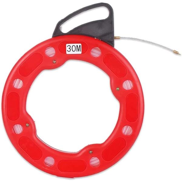 バリエーションコード : 2BJ53N4329配線工事用の通線ワイヤーです。プラスチック製の収納ケース付き、使い方もかんたん。効率的に作業を進めることができます。CD管や電線管などに各種ケーブル等を通す作業に使う、通線ワイヤーです。ハンドル...