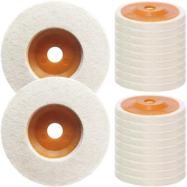 バリエーションコード : 2B205HRTIU「グラインダー用フェルトバフ」ディスクサンダーの砥石と交換して使用します。使い易い標準仕様（直径10cm，穴の直径16mm）です。高品質のソフトタイプの羊毛フェルトでできており、傷をつけることな...