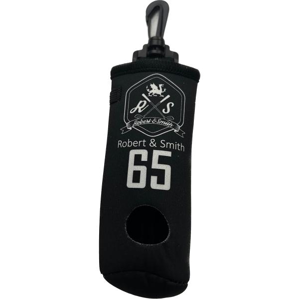 vサイズ：約15x4x4cm；　1本重量：20g；　カラー：ブラックvベルトに付けて携帯するのはもちろん、キャディバックに取り付けても、とても便利です。v柔軟なネオプレン素材で丈夫。vボールは上下両方から取り出しできる２WAY。