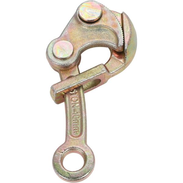 バリエーションコード : 2BJ5Q0TDJI・ 電気工事や鉄道保守、果樹園農家などには御用達の必須アイテム、カムラー掴線器です。どんなに硬いワイヤーでも、このカムラーを使うと誰でも簡単に、しっかりピーンと張る事ができます。・ 耐久性が高く...