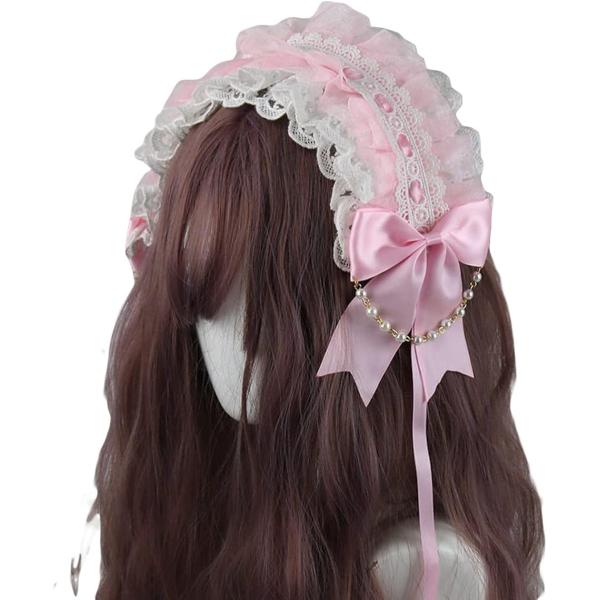 バリエーションコード : 2BJ5WNUK4X・コスプレ、文化祭、メイド喫茶、イベントやロリータファッションにおすすめのカチューシャ。フリルのレースがたっぷりあしらわれ、両サイドのリボン、パールビーズが上品。ヘアピン付きで装着しやすいヘッド...