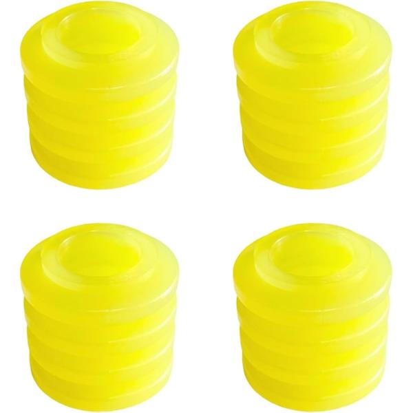 バリエーションコード : 2BJ2P40GS1硬度90のウレタン製バンプラバーの4個セットです。汎用品のため、サイズが合えば車種問わずご使用いただけます。アウトリップ、ヘラフラッシュ、スタンス系に。車高調にも使用でき、しっかりとした衝撃吸収...