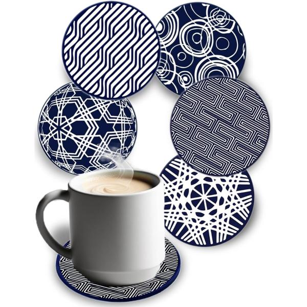 バリエーションコード : 2BJO49YHUSカフェタイムの気分があがる。 和を感じるオシャレな柄の シリコン コースター セット。表面は 柄、裏面は無地。フラットでシンプルな円形。会話もはずむオシャレな柄 気分にあわせて楽しめます「サイズ...