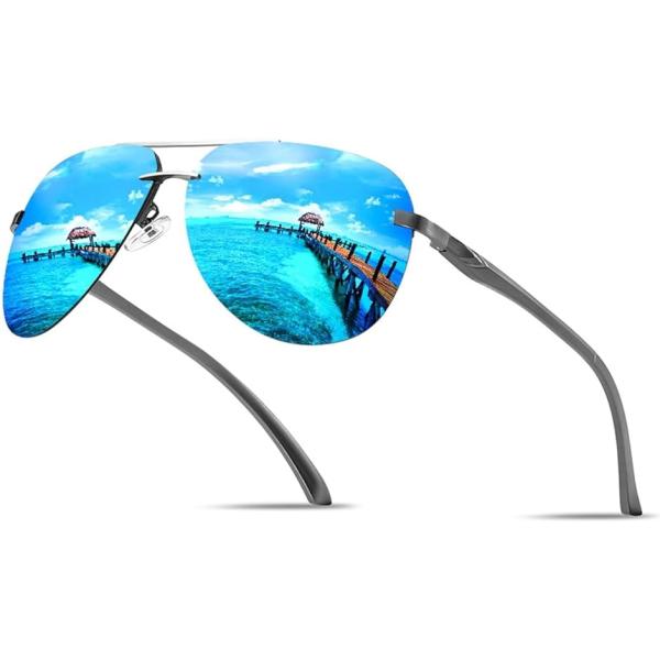 バリエーションコード : 2BJ9JHLGSD「高品質フレーム」偏光ティアドロップサングラスは、超軽量で強く耐久性があるアルミマグネシウム金属合金で作られています。スプリングロード付きのヒンジ付き脚と調節可能なシリコンの鼻パッドが付いており...