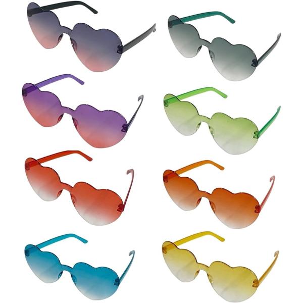 バリエーションコード : 2BJ9UKH4J8ポップなカラーにハート型デザインのレンズがインパクト抜群なサングラス8個セットです。プラスチックフレームなので軽量、長くつけていても負担になりませんお得な8個セットなのでその日のコーディネートや...