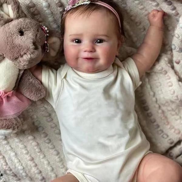 バリエーションコード : 2BU5Q6NIHN可愛い人形、リボーンドールです。かわいくていつまでも抱っこしたくなる人形で、表情・手足をリアルに再現しました。目がぱっちり開いて、笑った表情の人形です。全長約50cmの人形です。人形のサイズに合...