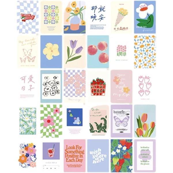 バリエーションコード : 2B9OF1UPY8「お部屋を彩るセンスアップ」可愛いデザインのポストカード30枚セットで、お部屋に新たな息吹を。それぞれ異なる柄で、気軽に貼るだけで空間が生まれ変わります。全てのカードはユニークなデザインで構成さ...