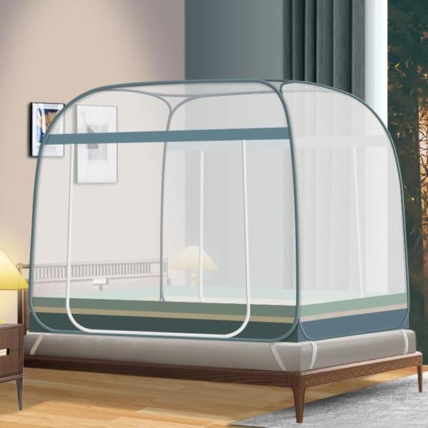 バリエーションコード : 2BJCIJOC02「製品情報」xinxin-home蚊帳は全3色ご用意しております。展開サイズ：幅120/150/180/200x奥行200/220cmx高さ150cm。素材：蚊帳はしっかりポリエステル素材、レー...