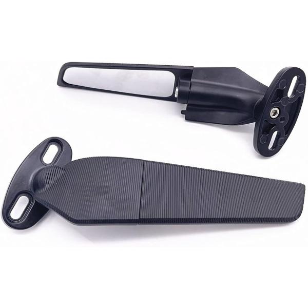 バリエーションコード : 2BJDPQ0CTKウイング型のバイク ミラー 左右セットになります。汎用品で幅広い車種に合わせやすいようにスリムな翼型デザインを採用しました。ミラー先端は180度調整可能。根本部分は360度調整可能な為、ご自身の...