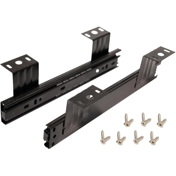 バリエーションコード : 2BJDQVW4K6お使いの机の下の左右1ペアセット　付属品：ネジ　収納時サイズ：約25cmスペースを有効に活用するため、キーボートトレイや引き出しを後付けするスライドレールです。必要な時に引き出せる収納によってデ...