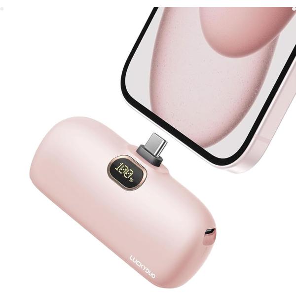 バリエーションコード : 2BJOW8LNLR「コネクター内蔵＆差したまま使える」LUCKYDUO モバイルバッテリー 軽量 小型はモバイルバッテリーはAndroidとiPhone15ユーザー向けに設計で、USB-Cコネクター内蔵で、充電ケ...